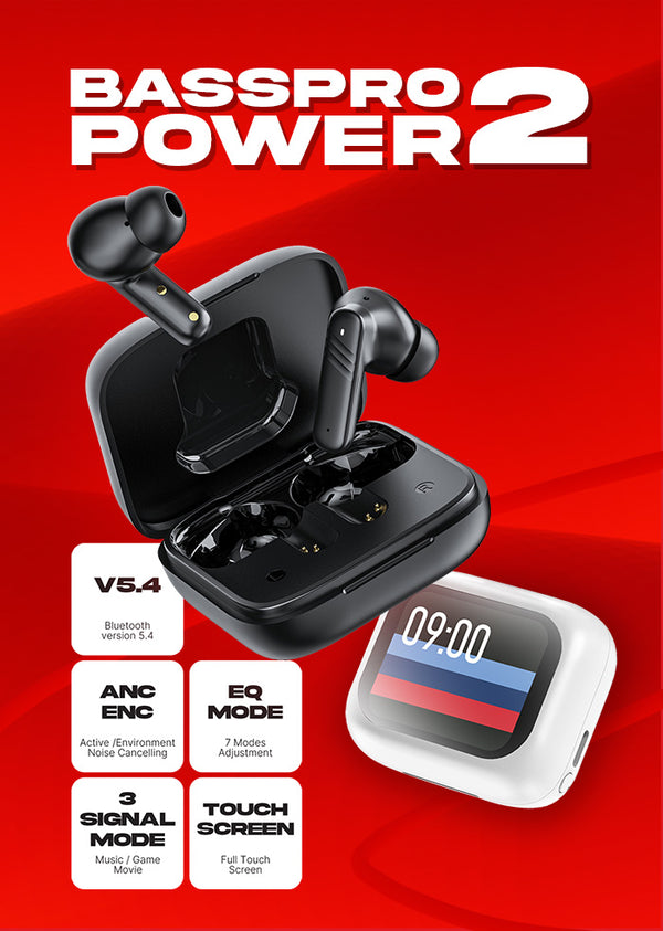 หูฟังบลูทูธ ยี่ห้อ Basspro Power 2 | Basspro Audio